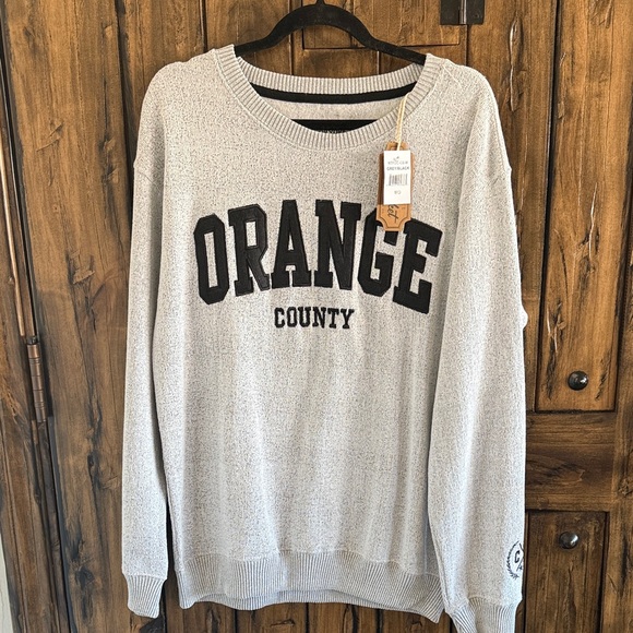 new tork popular | Tops | Gray Orange County Sweatshirt Nwt | Poshmark